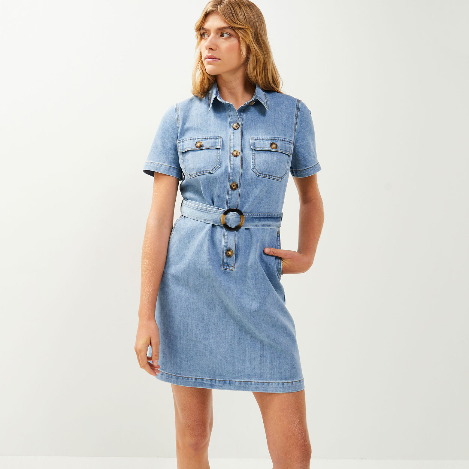 Robe denim femme BLEU CLAIR | Graindemalice