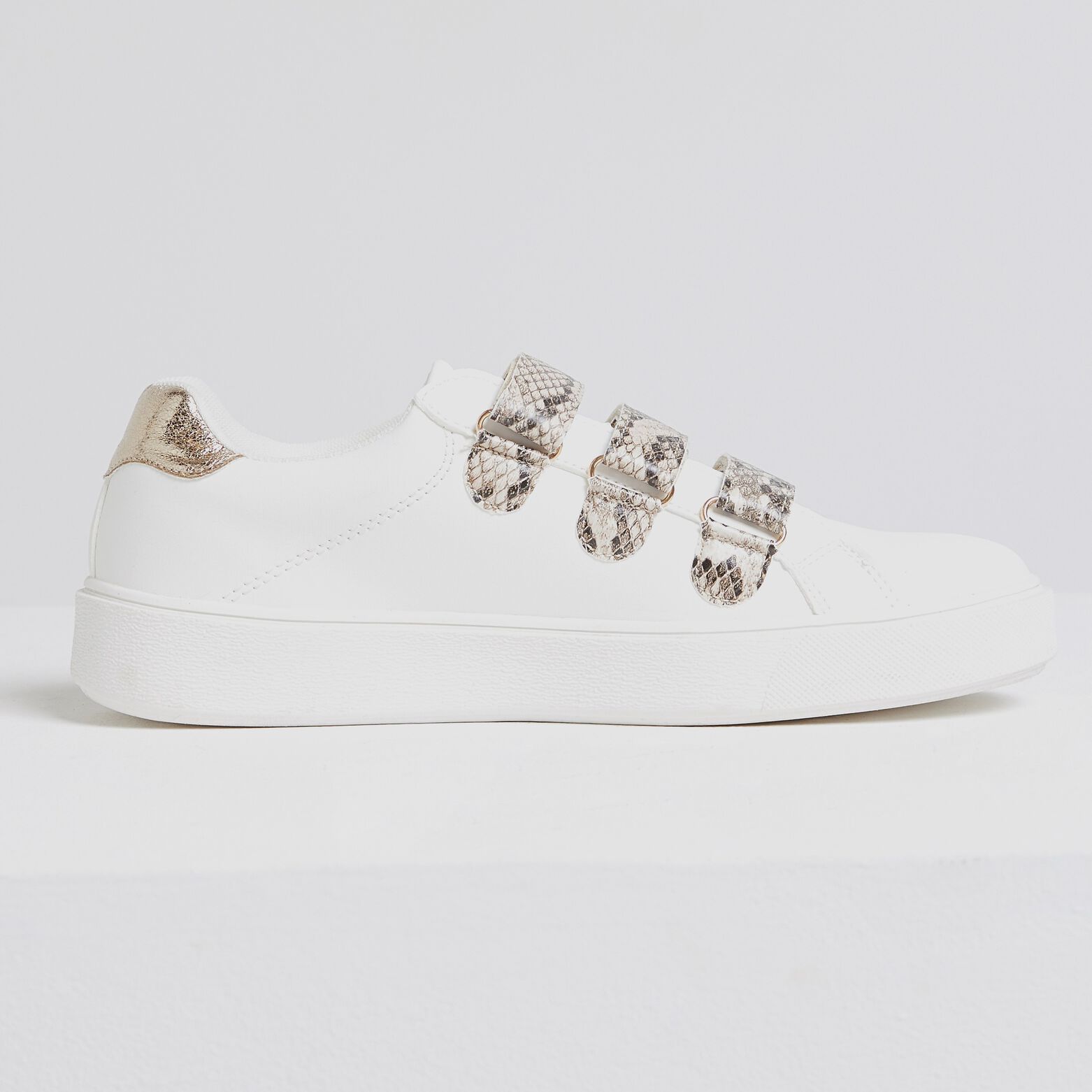 Baskets à scratch femme BLANC | Graindemalice